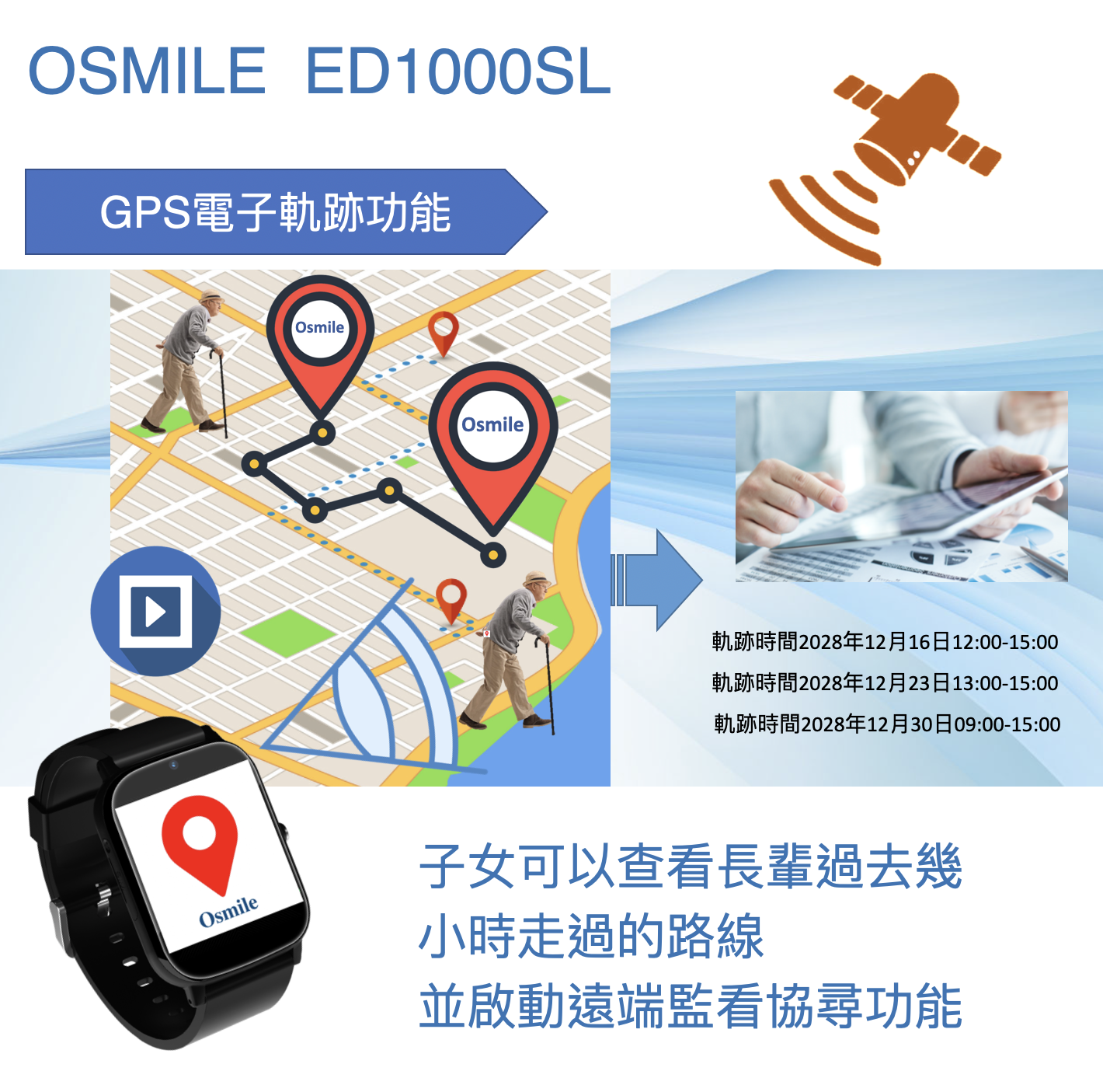 Osmile-GPS 個人衛星定位器輔具